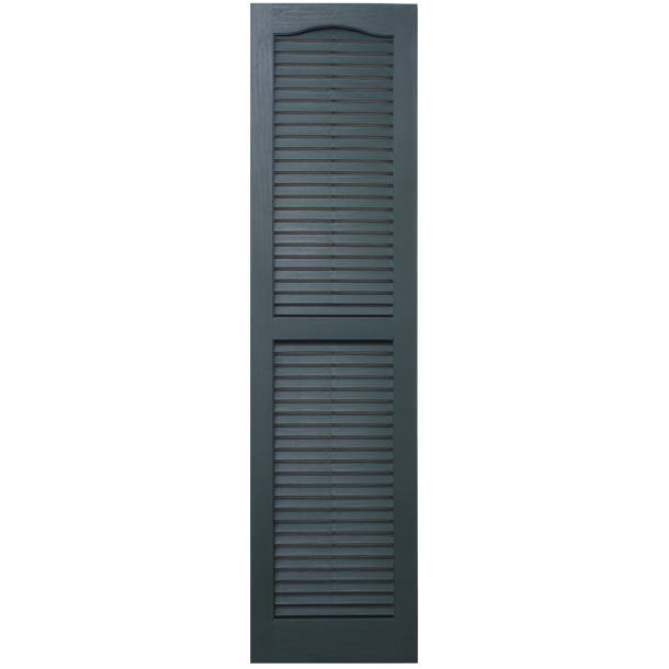 Alpha Shutters Cathedral Top Combination Shutters Pair & Reviews | Wayfair